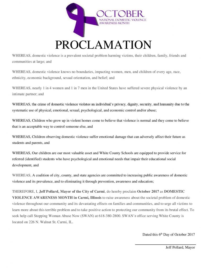 October is National Domestic Violence Awareness Month – WRUL-FM