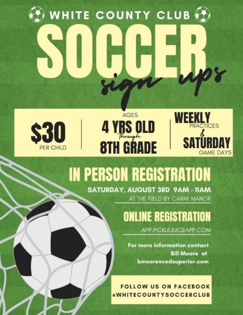 White County Soccer Signups – WRUL-FM